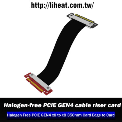 Halogen Free PCIE GEN4 x8 to x8 Card Edge to Card Edge 350mm | eBay