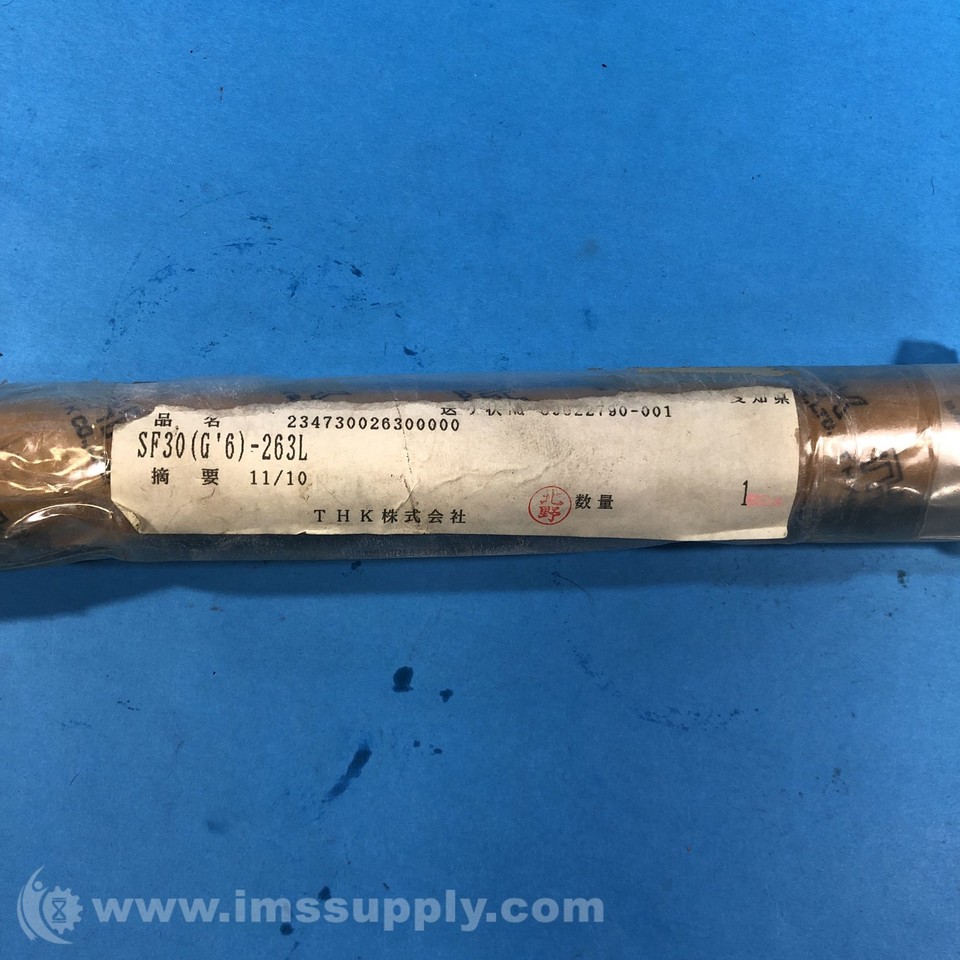 THK SF30(G'6)-263L Linear Bearing Rail, 263 mm Rail FNFP | eBay