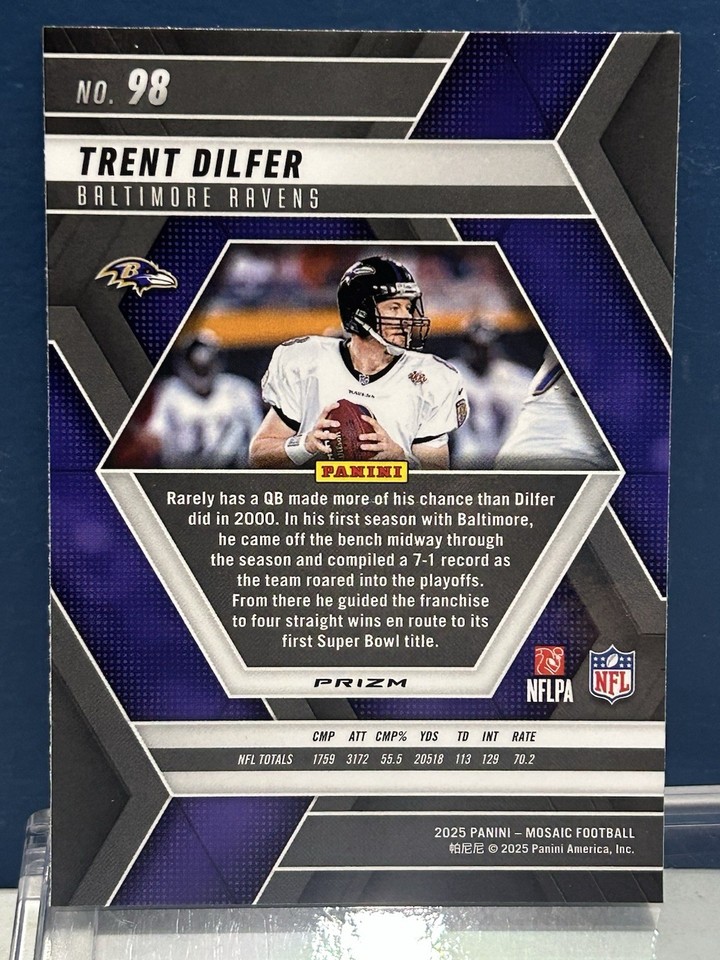 2025 Panini Mosaic - Trent Dilfer #98 Honeycomb SSP Case Hit | eBay UK