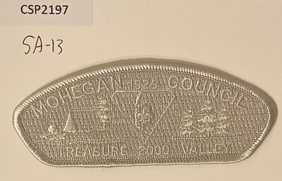 Boy Scout Mohegan Council 2000 Treasure Valley CSP SA-13 | eBay