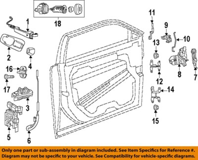 CHRYSLER OEM 11-23 300,Journey Front Door Lock Hardware-Bracket ...
