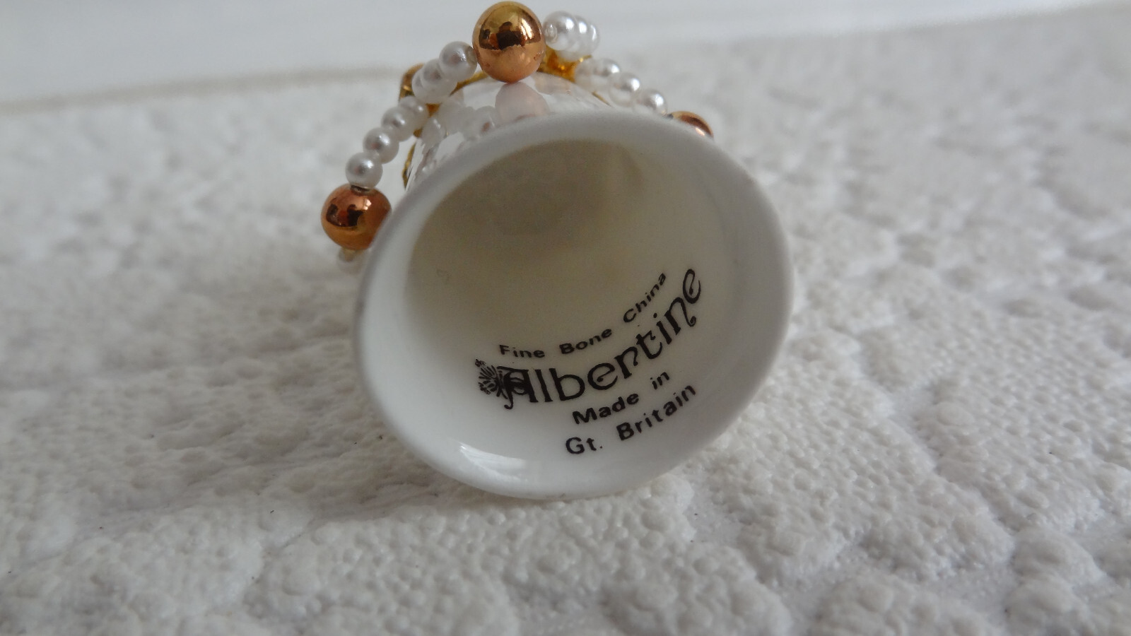 Albertine Bone China Thimble Best Wishes Wedding Gift | eBay