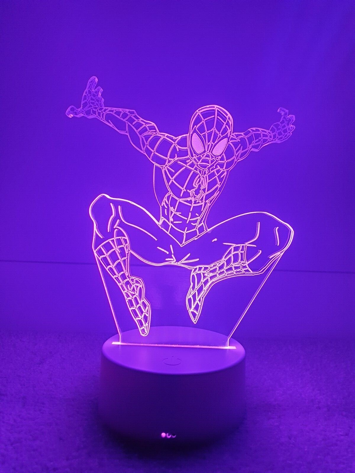 Spiderman 3D LED Illusion Acrylic Lamp | eBay Australia
