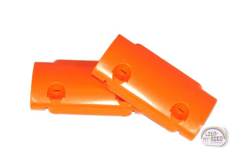 LEGO Technic - 2 x Curved Panel - 7 x 3 - Orange - New - (24119, EV3 ...