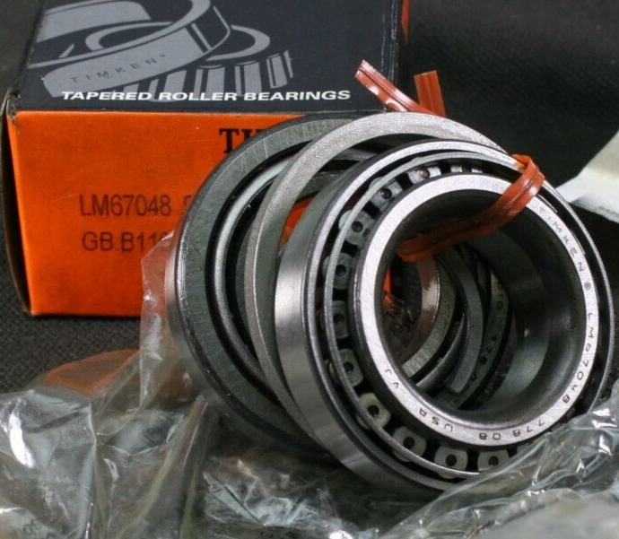 One Timken LM67048-90015 Back to Back Bearing Assembly 1-1/4"ID USA NEW ...