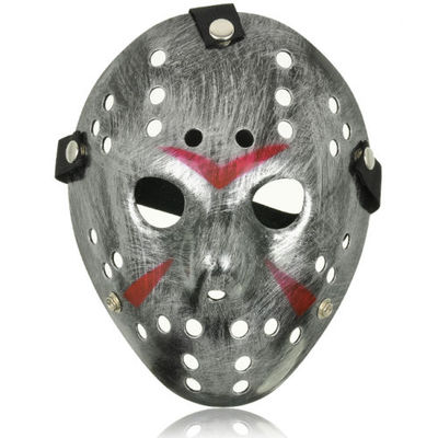 Jason Voorhees Mask - Silver/Red - Dress Up - Halloween - Cosplay ...