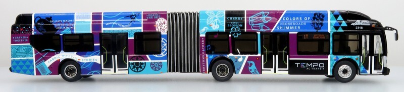 NFI Xcelsior XN60 5-Door Articulated Transit Bus -AC Transit Tempo/San ...