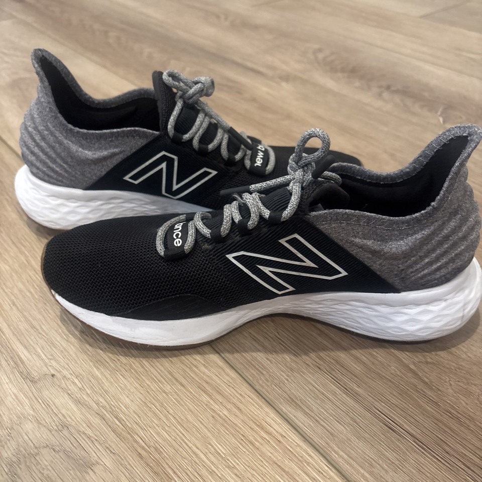 New Balance Womens Fresh Foam Roav WROAVTK Black Running Shoes Sneakers ...