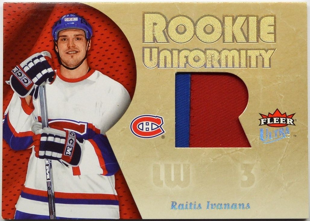 2005-06 Fleer Ultra - Rookie Uniformity Raitis Ivanans #RUP-RI Patch ...