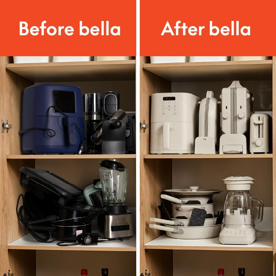 Bella Flip-N-Store Waffle Maker with Evergood™ Ceramic Nonstick Coating ...