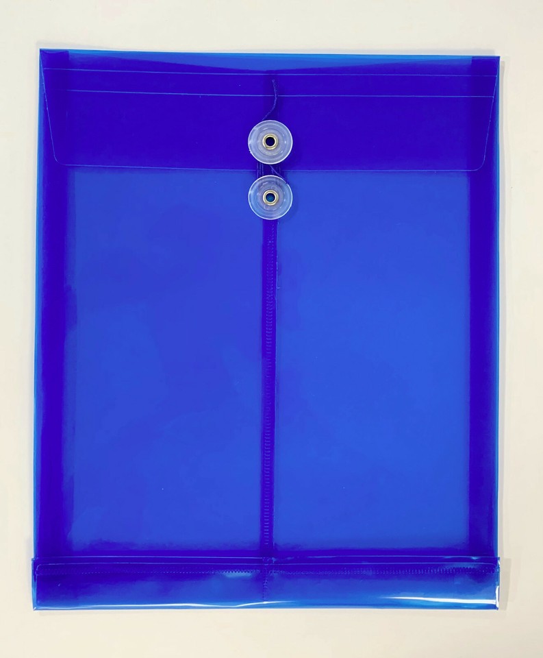 9"x11" Expandable Plastic Envelope w/String-Tie Closure Multi-Color (8 ...