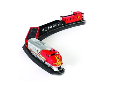 Bachmann Trains - Santa Fe Flyer Ready To Run Electric Train Set - HO ...
