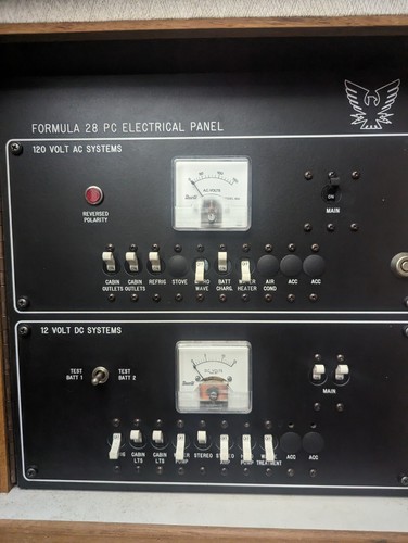 87 Formula 28 PC Boat circuit breaker control panel. Parting Out Boat ...