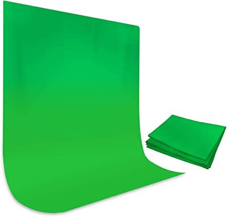 LSP [2-Pack] Green Backdrop Collapsible Photo Chroma-Key Backdrop 5 x 7 ...