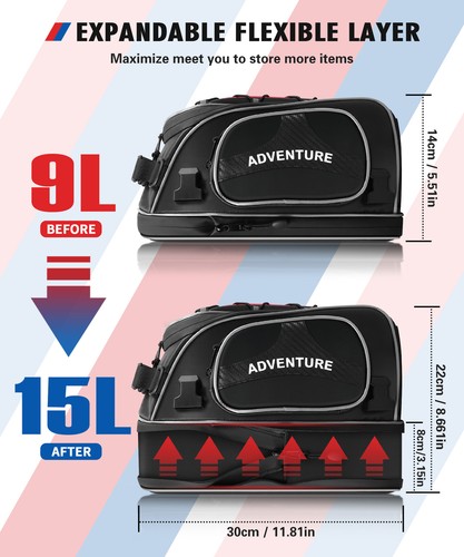 Motorcycle Tail Bag Waterproof Luggage Rear Seat Bag Motorbike ...