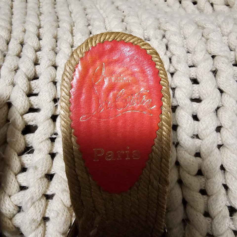 Christian Louboutin Rope Wedge Heels | eBay