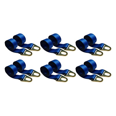 USA 12 Pack 2" x 10' Chevron Wheel Lift Lasso Strap w/ Keyhole For Auto ...