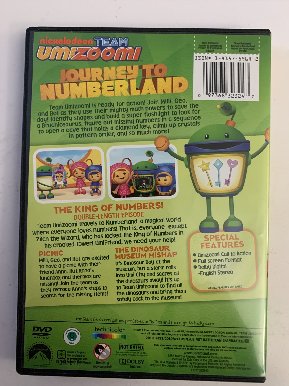 Team Umizoomi: Journey to Numberland (DVD, 2011) Nickelodeon ...