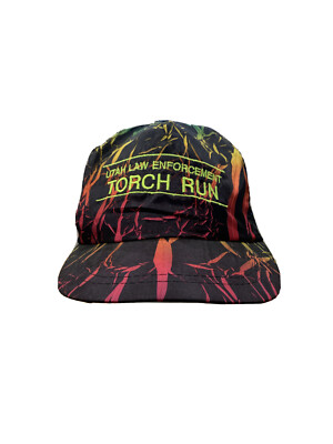 Utah Law Endorsement Torch Run Ty Dye Running Jogging Baseball Cap Hat ...