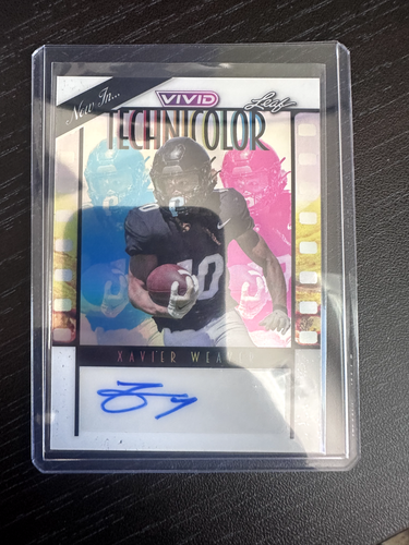 2024 Leaf Vivid Technicolor White Prismatic Xavier Weaver 3/6 #T-XW1 ...