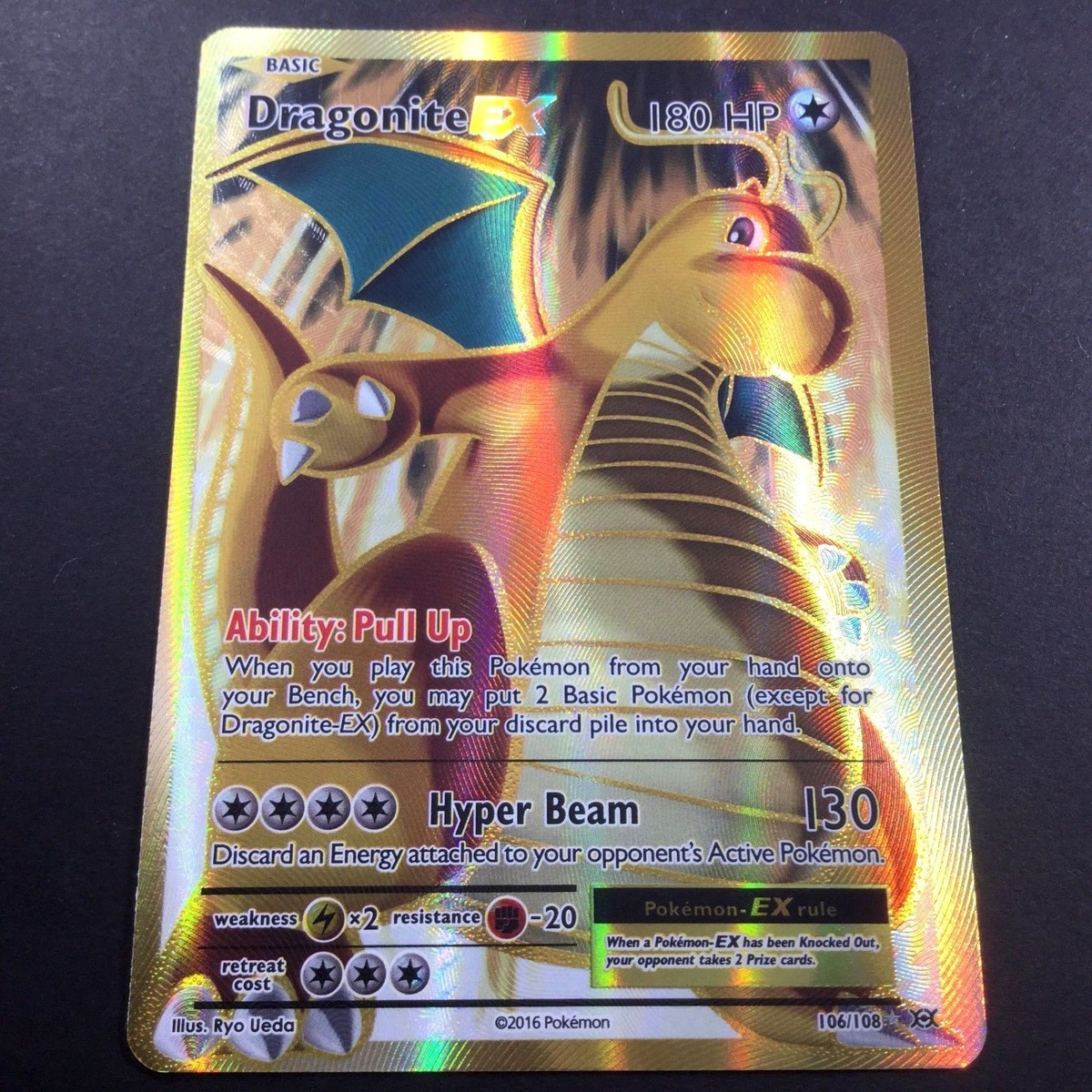 Original Dragonite Card POKEMON Set Of 2 Dragonite EX Cards Set Of 2