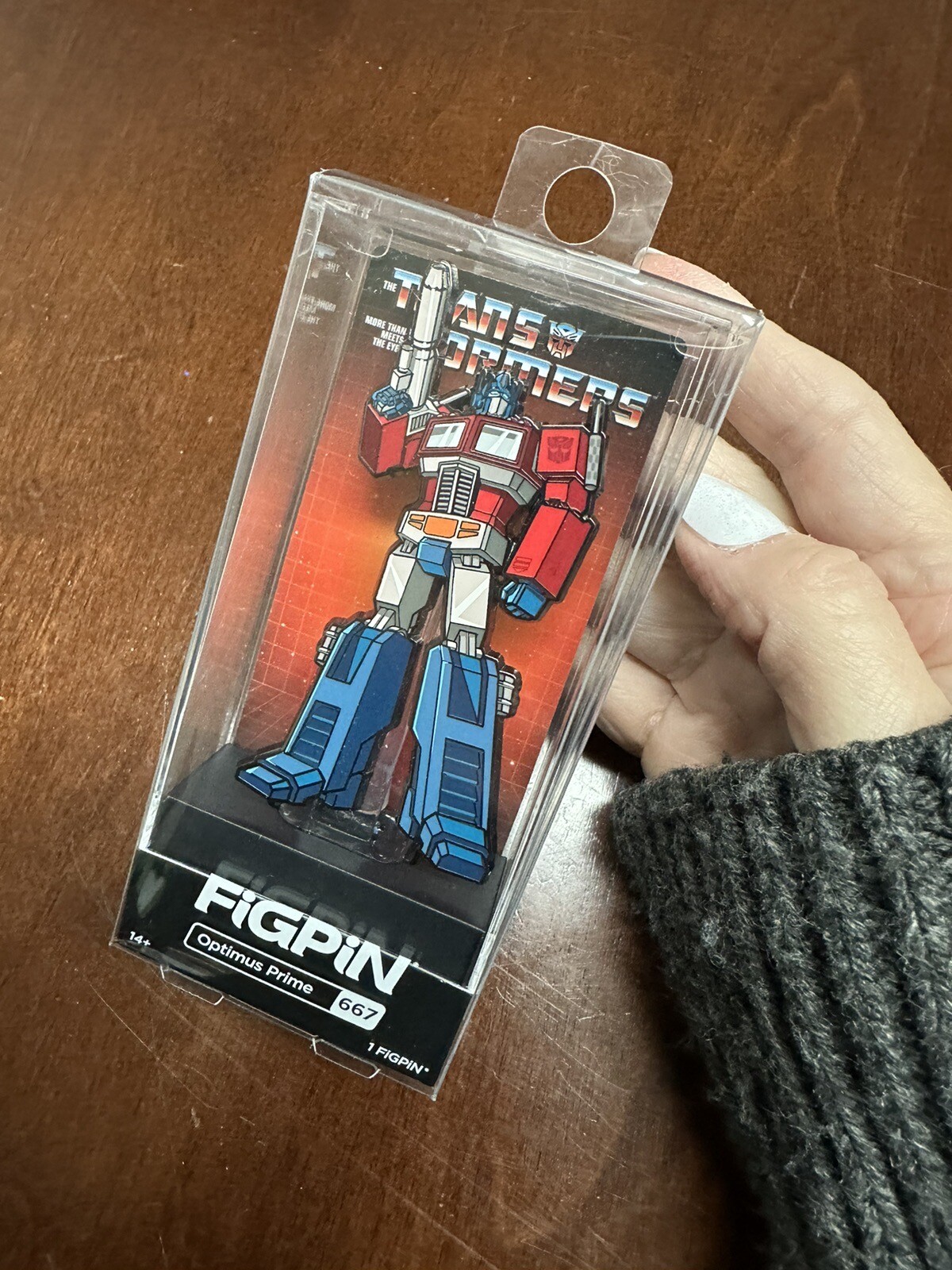 OPTIMUS PRIME COLLECTOR’S PIN Transformers FiGPiN 667 Collectible ...