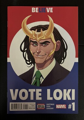 Vote Loki #1 Marvel Comics 2016 NM MCU Disney+ Series Appearance | eBay
