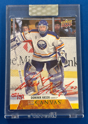 2020-21 UD Clear Cut DOMINIK HASEK AUTO Red Ink /39 * SP | eBay