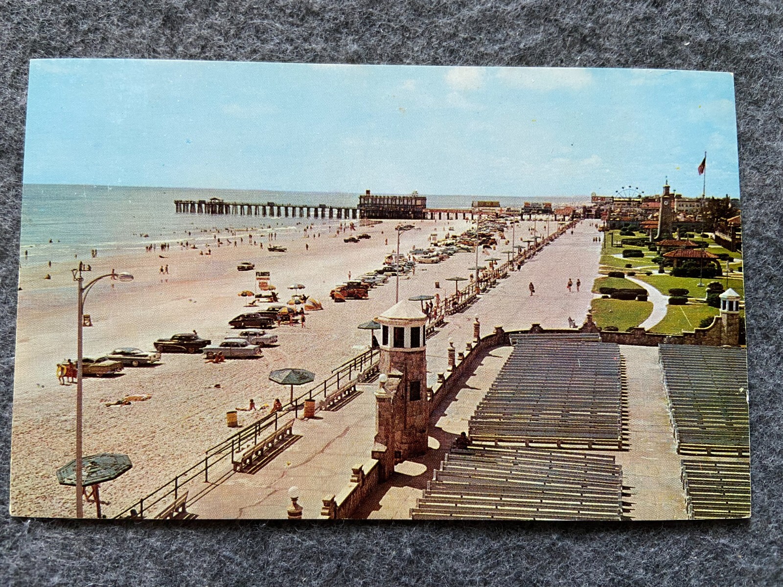 Looking South from Bandshell, Daytona Beach Florida Vintage Postcard | eBay