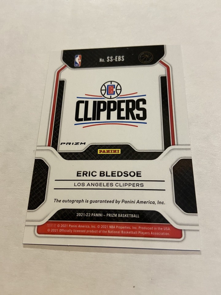 2021-22 PRIZM ERIC BLEDSOE SENSATIONAL SIGNATURES SILVER AUTO PELICANS ...