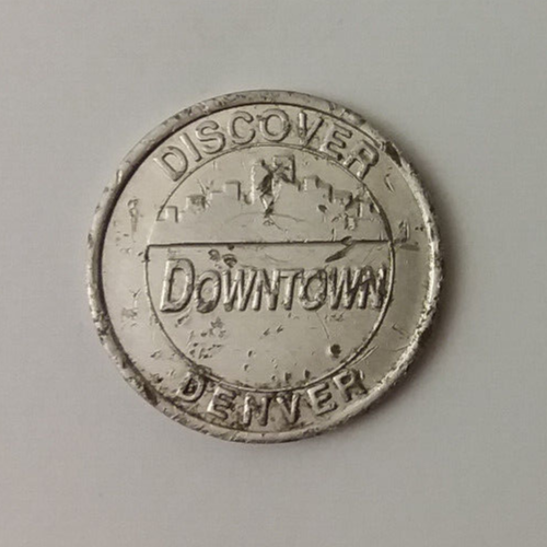 Downtown Denver Colorado Transit Taxi Parking Token 23mm | eBay