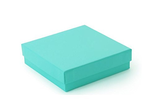 BULK Teal Paper Jewelry Gift Boxes with Cotton Fill Padding - 11 Sizes ...