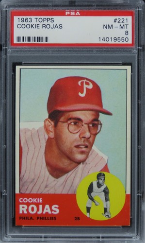 1963 Topps Cookie Rojas #221 PSA 8 NM-MT | eBay