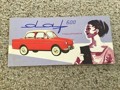 1960s DAF 600 Dutch small car, original sales literature. | eBay