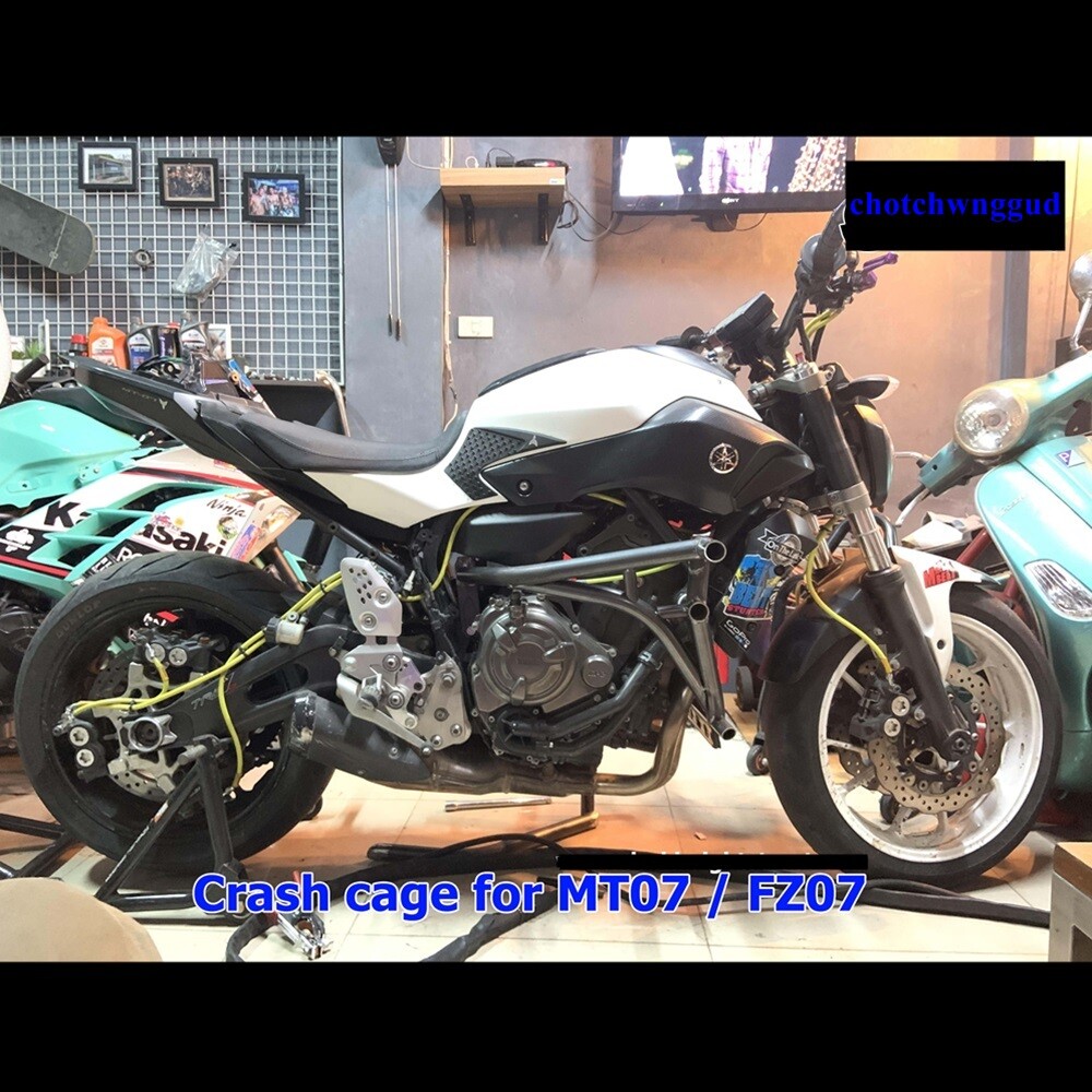 Yamaha MT07 / FZ07 Stunt Crash Cage Motorcycle Motors Subcage Part ...