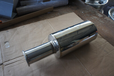 JDM N1 style trumpet muffler exhaust Honda civic vtec b16a crx eg6 dc2 ...
