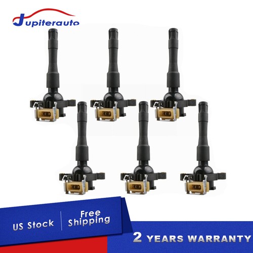 New 6x Ignition Coils For BMW 323i 352i 525i 2.5L 540i 740i M3 X5 Z3 ...