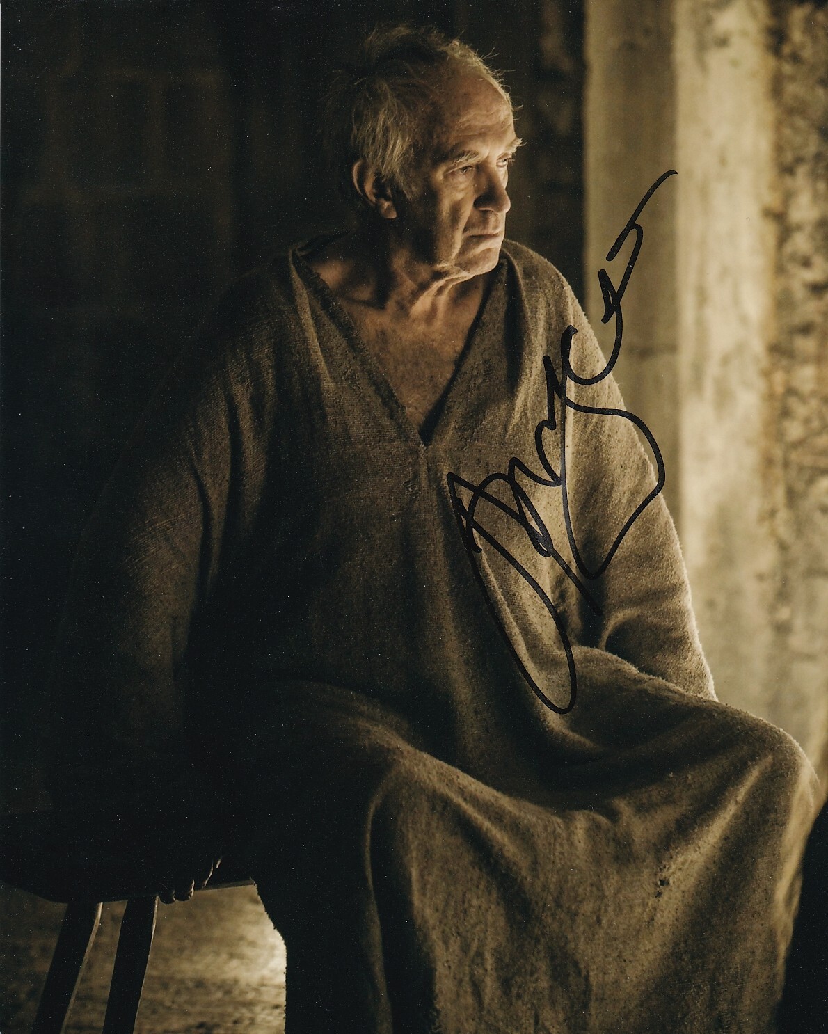 JONATHAN PRYCE signed Autogramm 20x25cm GAME OF THRONES in Person ...