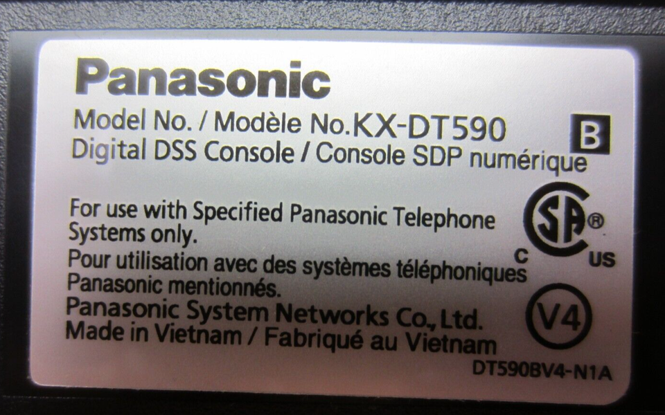 Panasonic KX-DT543 Digital Proprietary Telephone W/ KX-DT590 DSS ...