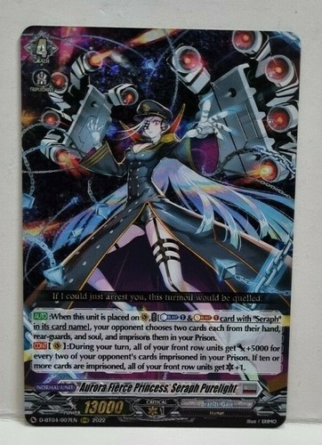 Cardfight!! Vanguard Aurora Fierce Princess, Seraph Purelight D-BT04 ...