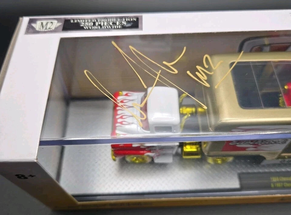 M2 Machines Hauler Edelbrock 58 Spartan LCF & '57 Chevy Bel Air SUPER ...