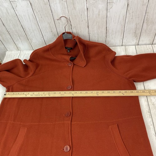 Talbots Women's 3XP Knit Sweater Jacket Rust Orange Button Front ...