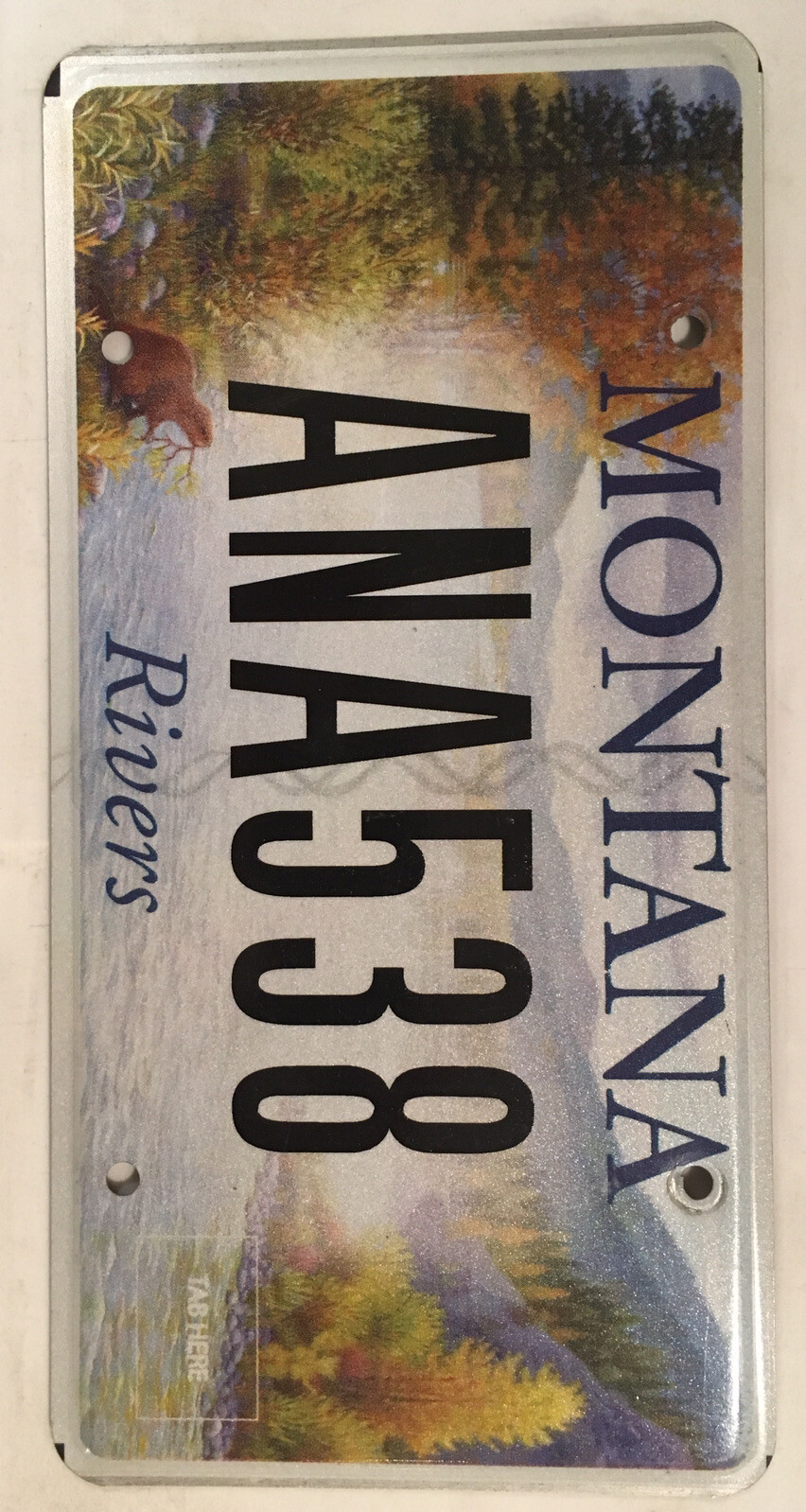 WILDLIFE RIVER OTTER license plate Bitterroot Yellowstone Roe Milk ...