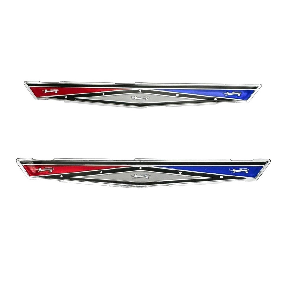 1963-1964 Ford Fairlane & Galaxie Roof Side Emblem Inserts Pair For ...
