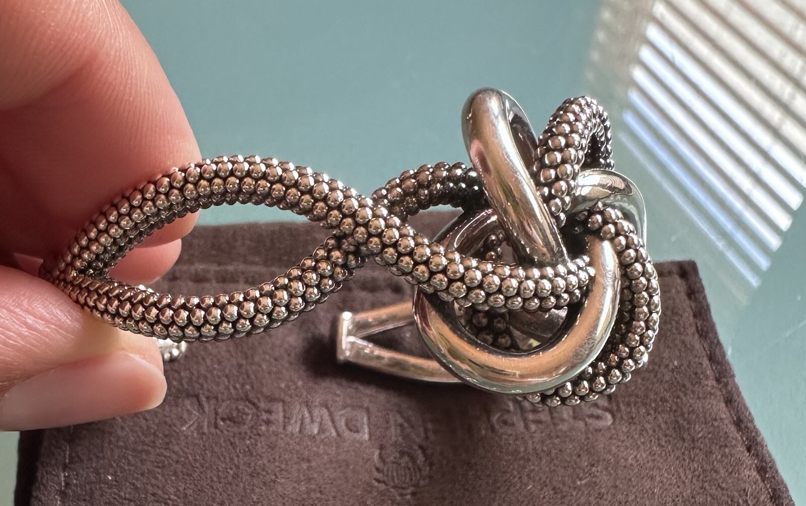 LAGOS LOVE KNOT intertwined SS cuff | eBay