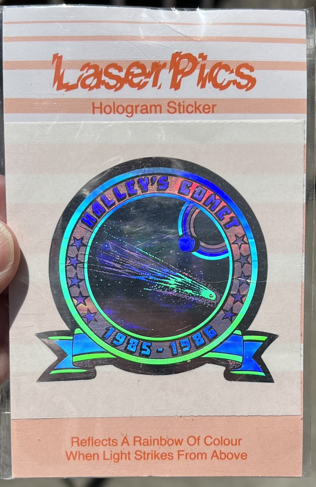 Halley's Comet 1985-1986 - LaserPics Hologram Sticker - Unopened ...