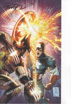 TONY DANIEL~ WOLVERINE Vs CAPTAIN AMERICA ART PRINT NEW SDCC 2022 ...