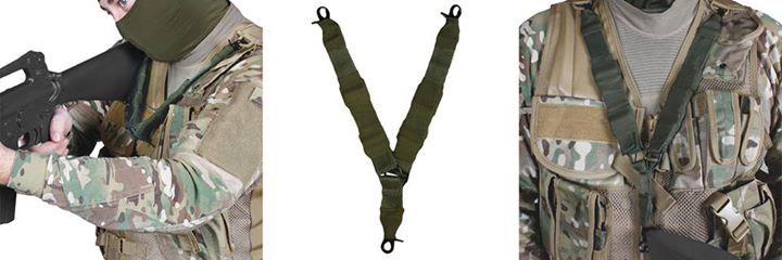 NEW Tactical Assault Vest Adjustable Single Point Weapon Sling - SWAT ...