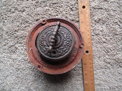 Antique Vintage Old Eastlake Victorian Twist Turn Doorbell Door Bell ...