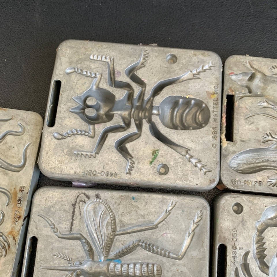 Vintage 1964 Mattel Thingmaker Creepy Crawlers Maker 5 Molds, Mouse ...